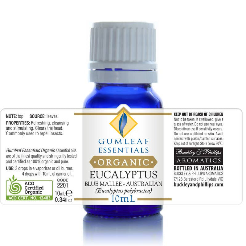 Organic Eucalyptus Blue Mallee Essential Oil 10ml — Dusty Rose Essentials